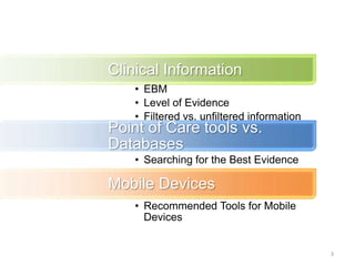 Introduction to health informatics : Clinical questions | PPTX