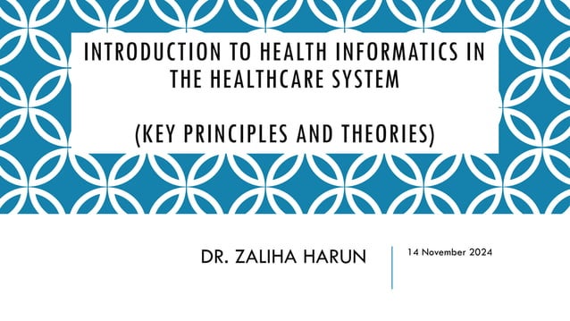 Introduction to Health Informatics in the Healthcare System.pptx