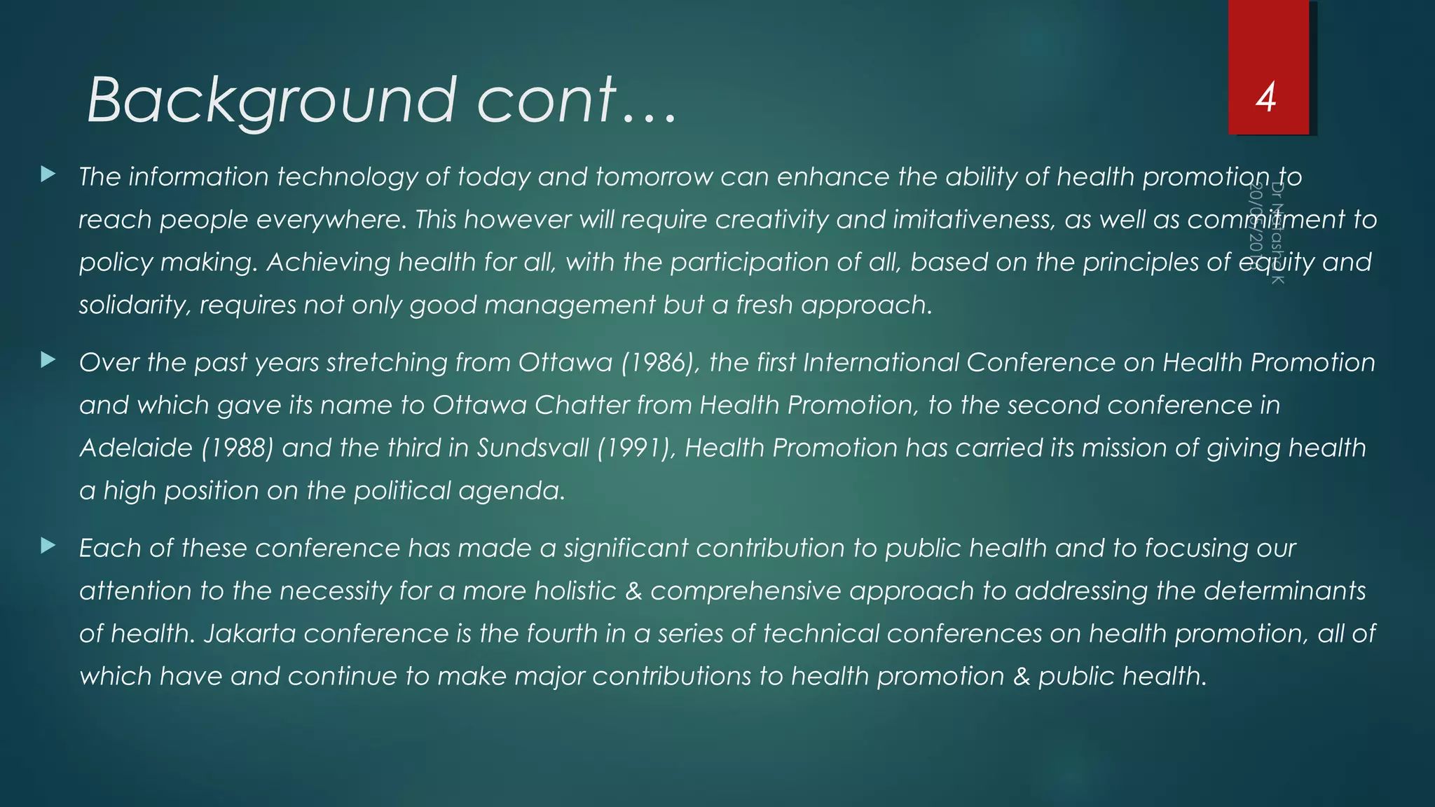 Introduction to health promotion | PPT | Medical Health