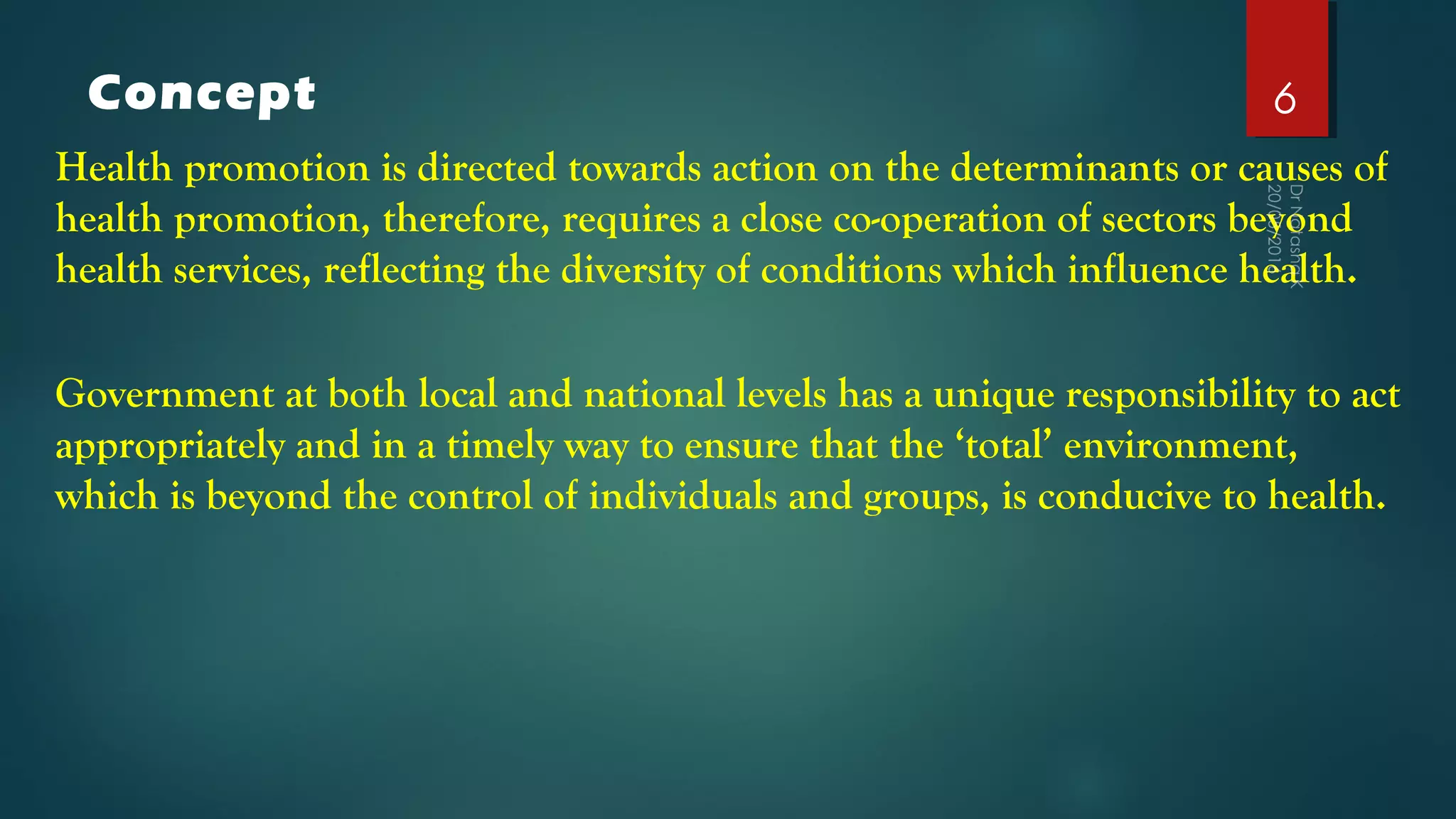 Introduction to health promotion | PPT