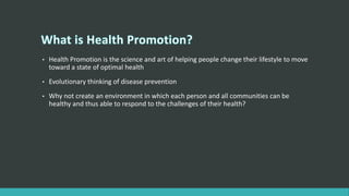 Introduction to Health Promotion | PPTX