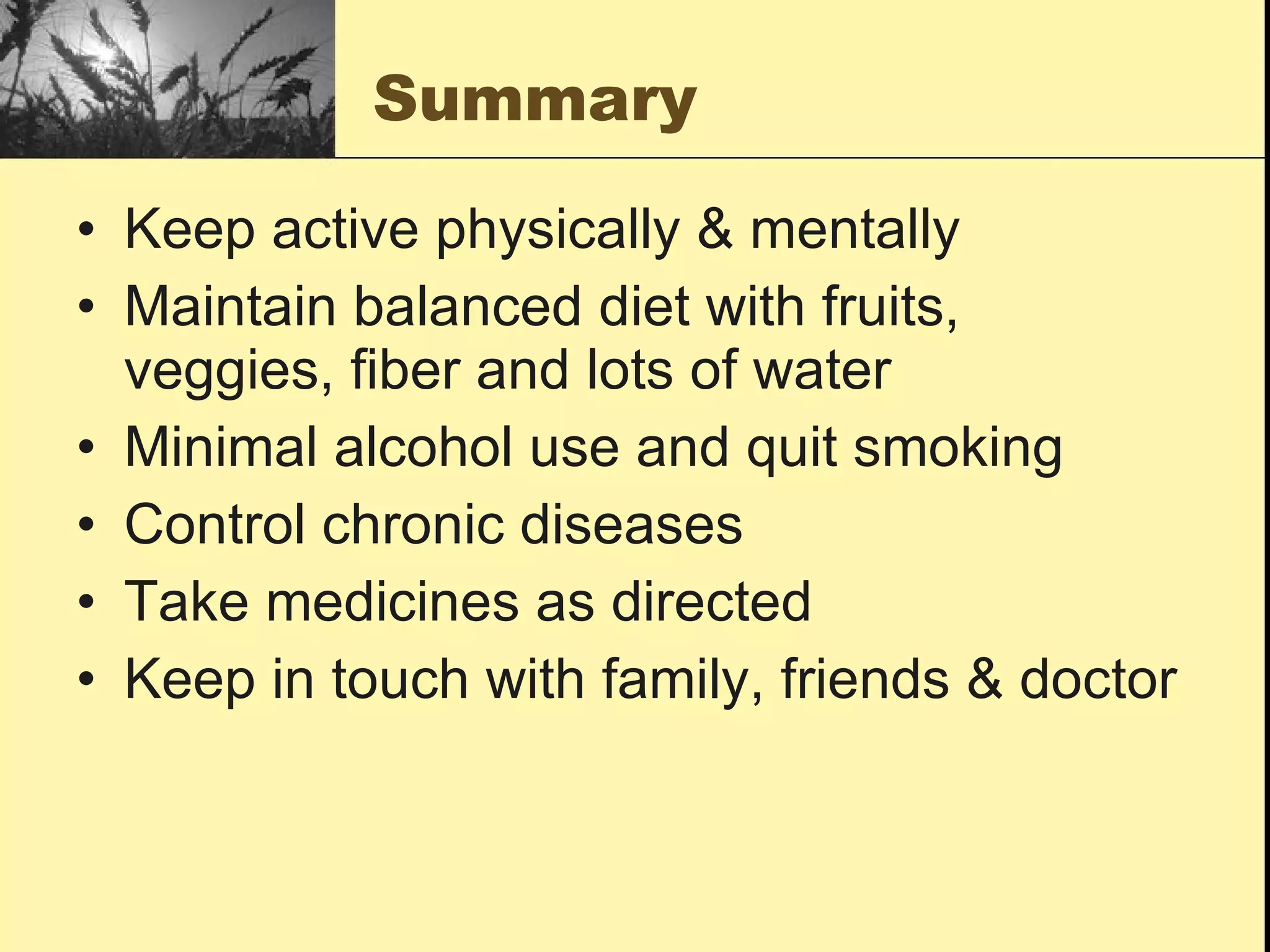 Introduction To Healthy Living | PPT