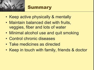 Introduction To Healthy Living | PPT