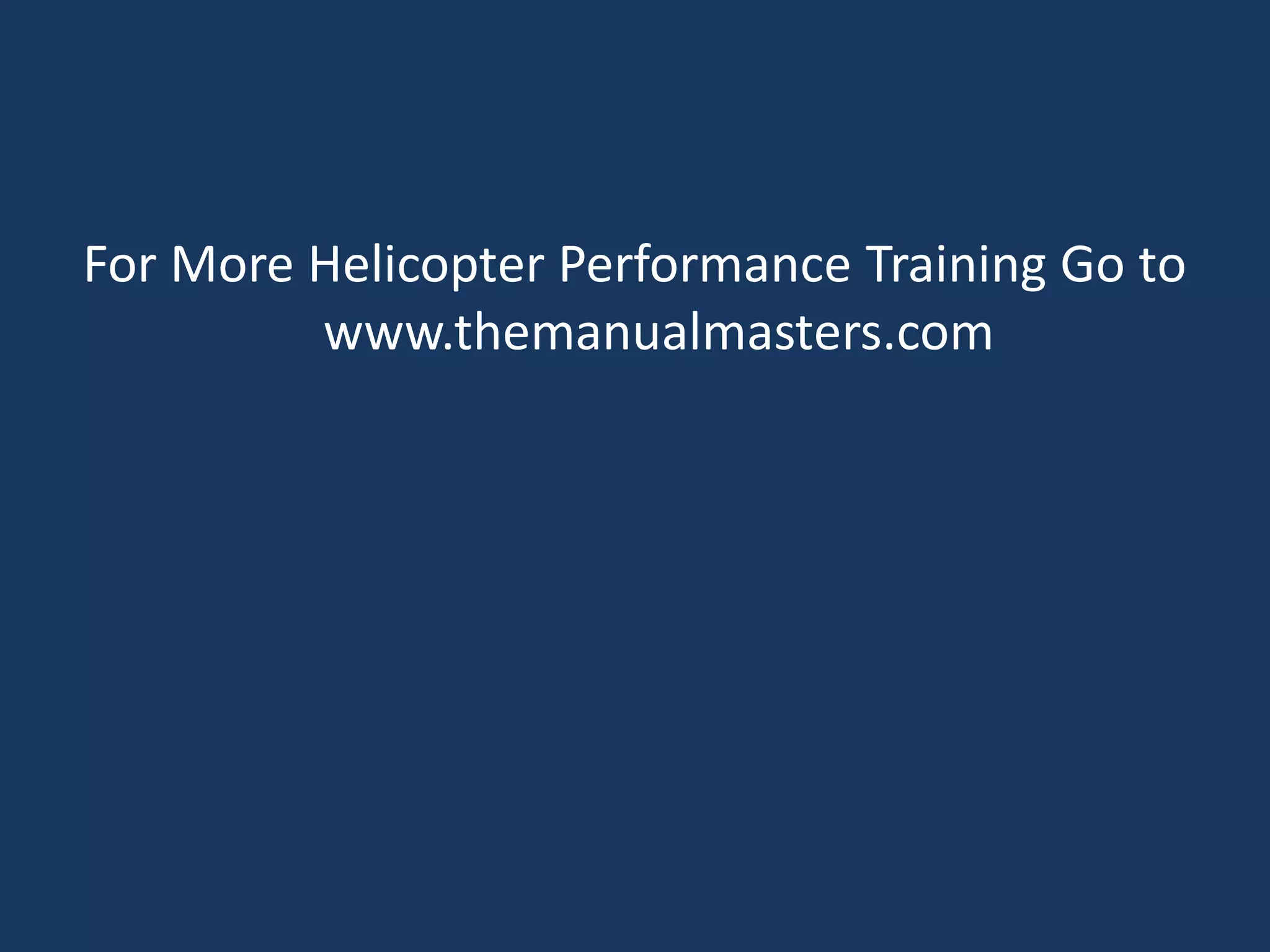 Introduction to helicopter performance pup | PDF
