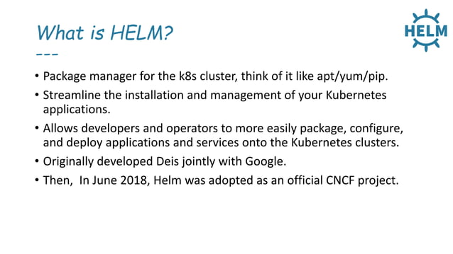 Introduction to Helm | PPT