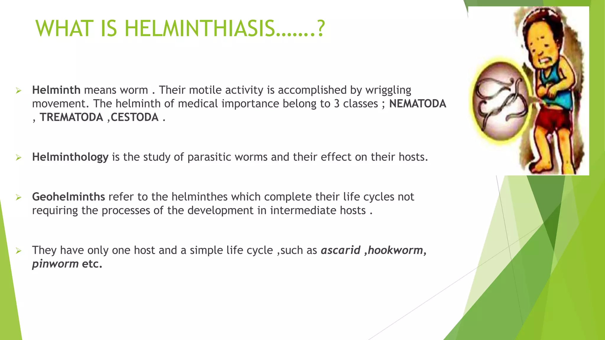 Introduction to helminthiasis | PPTX | Infectious Diseases | Diseases ...