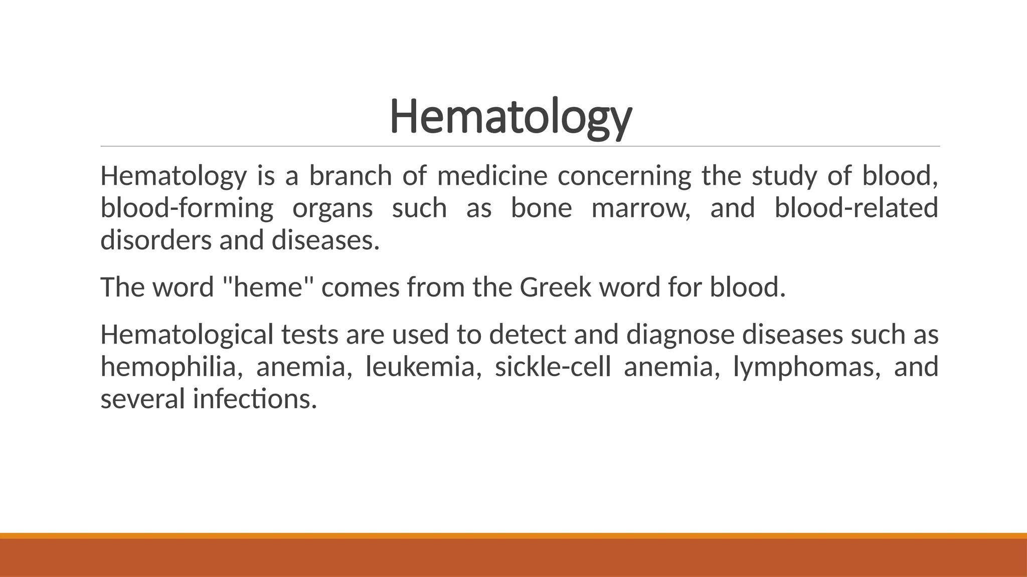Introduction to Hematology.pptxhjghdhftf | PPTX