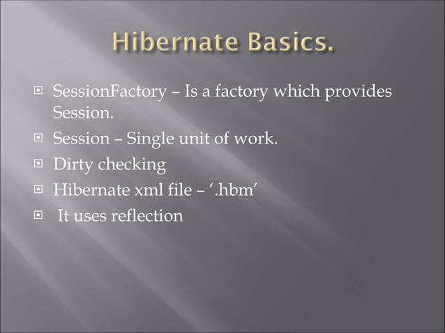 Introduction To Hibernate Ppt 1802