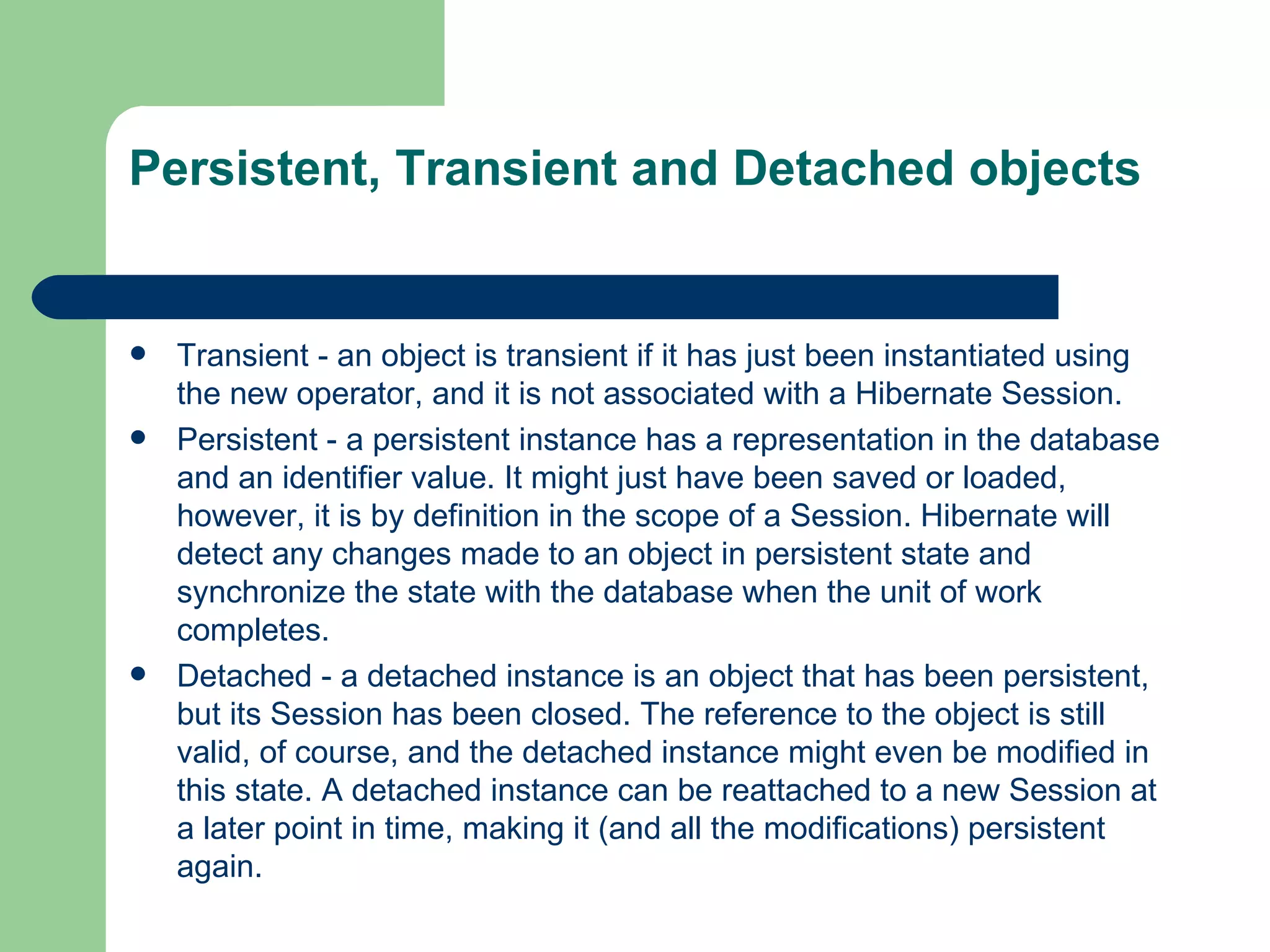 Introduction To Hibernate Ppt Databases Computer Software And 0353