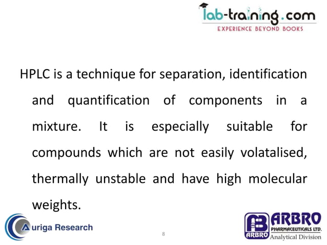 Introduction to High Performance Liquid Chromatography (HPLC) | PPTX ...
