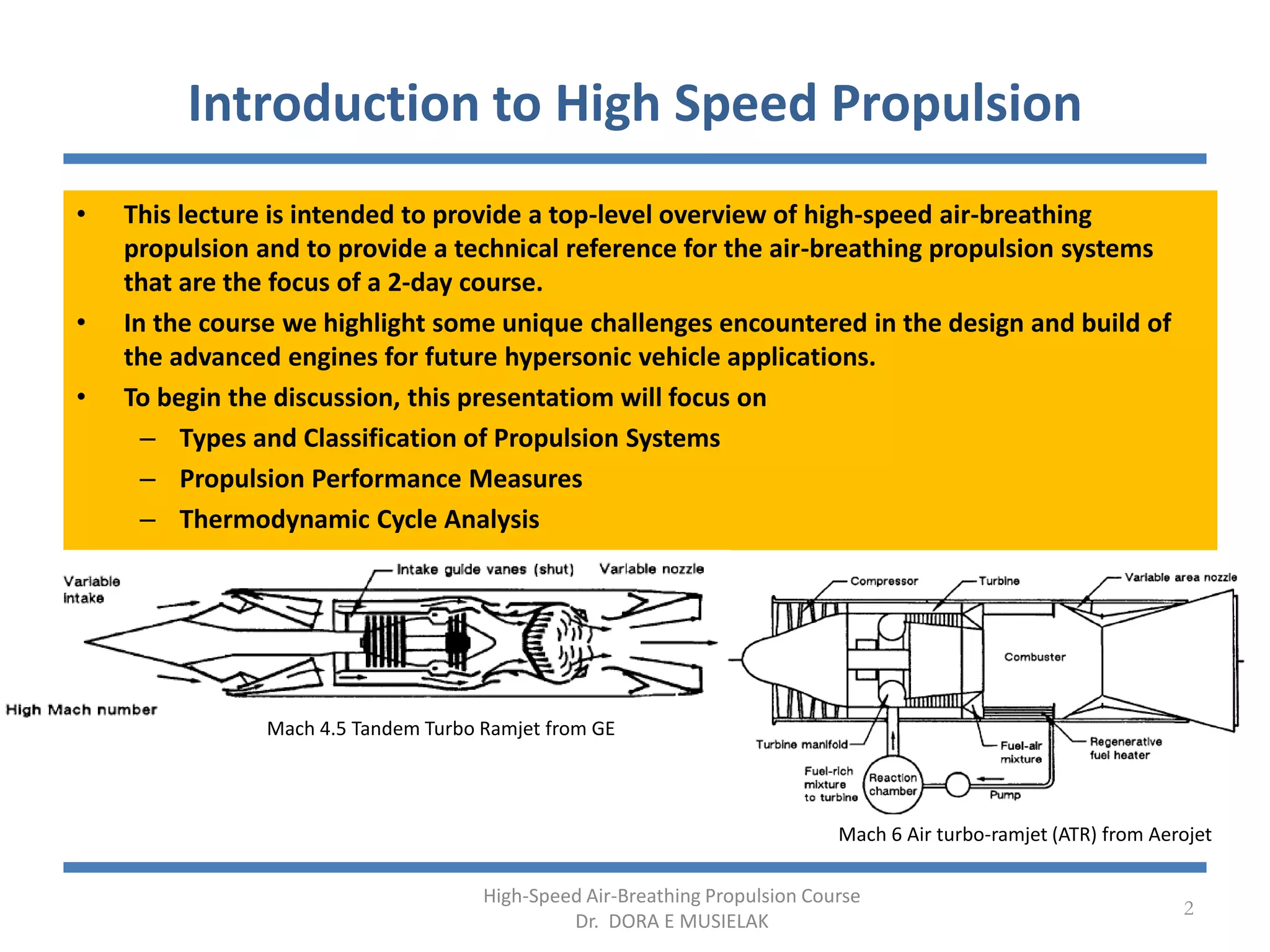 Introduction to high speed propulsion musielak | PDF
