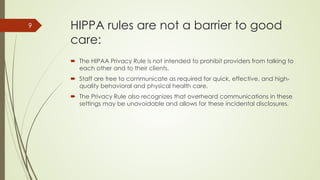Introduction to HIPAA and Confidentiality for Employees | PPT