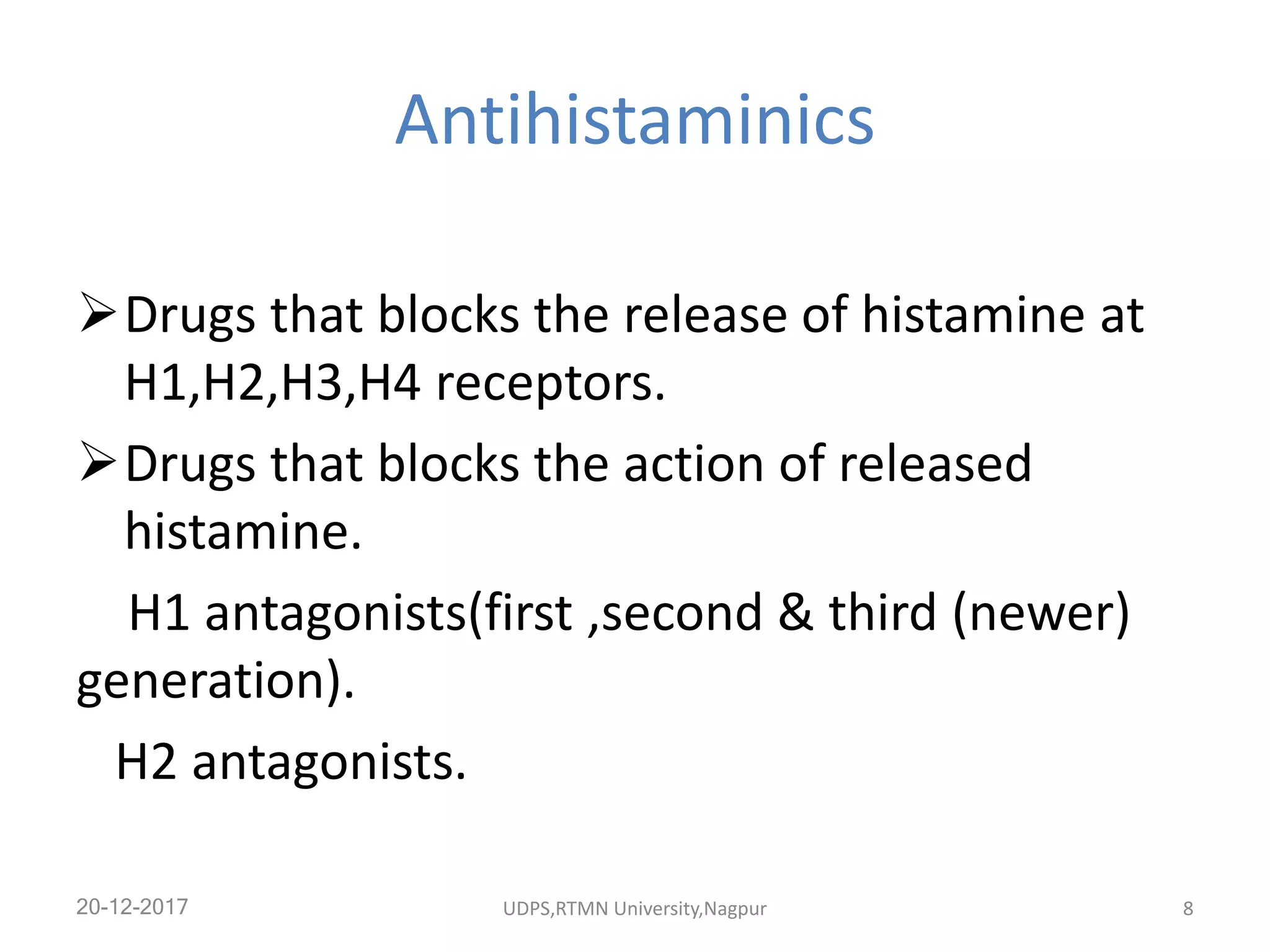 Introduction of histamine | PPTX
