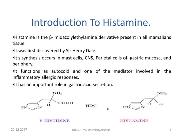 Introduction of histamine | PPT