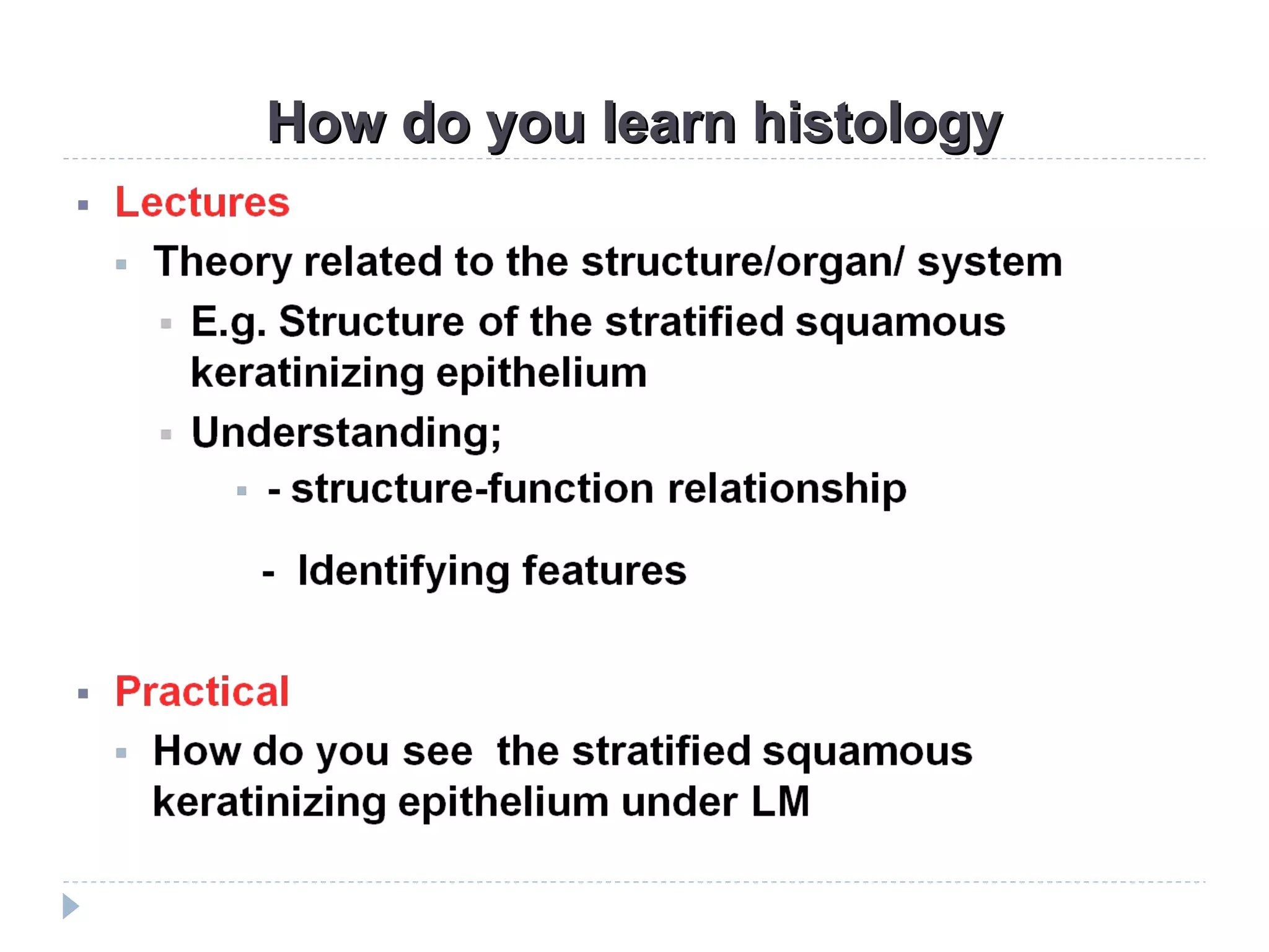 Introduction to histology | PPS