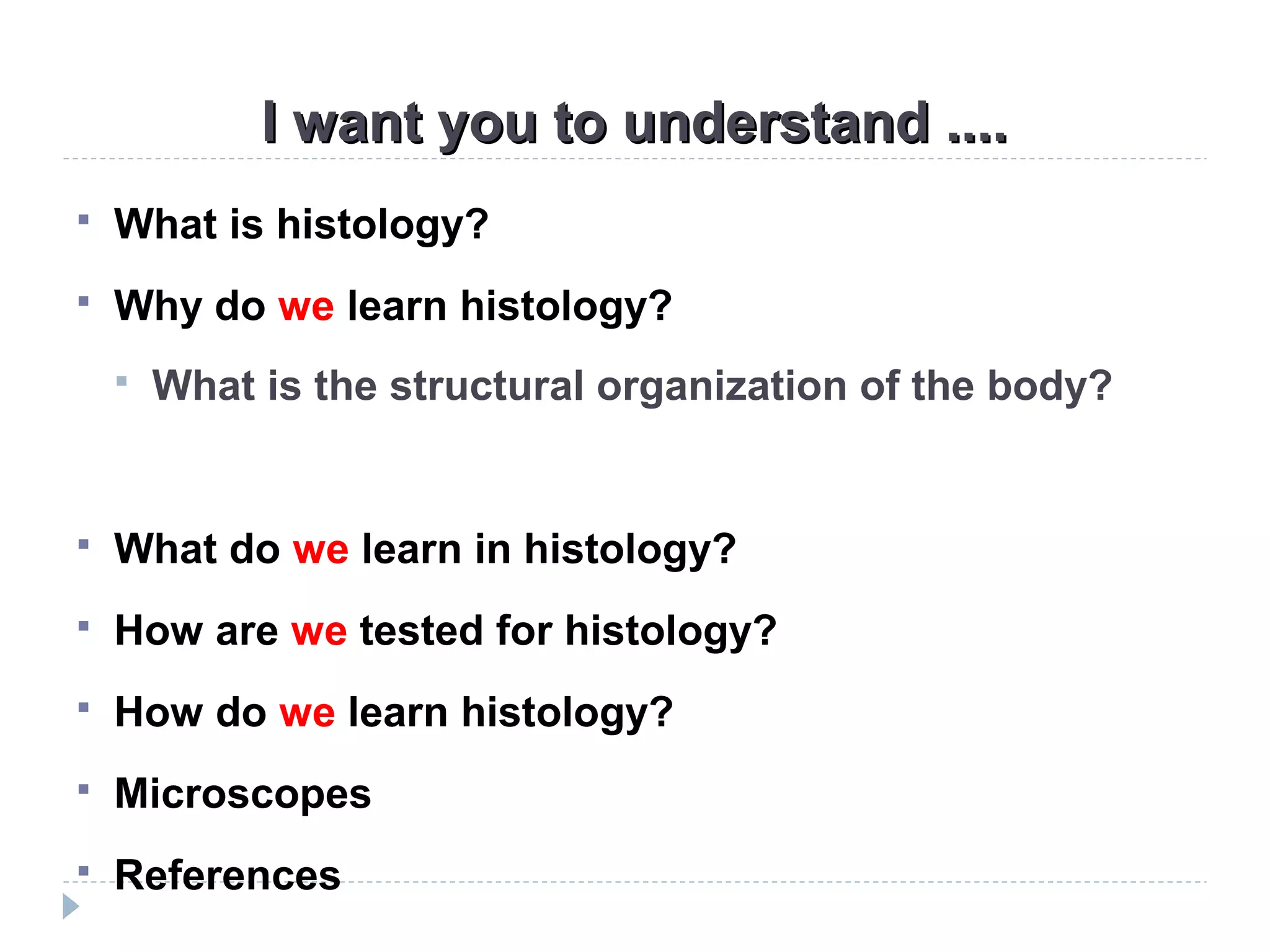 Introduction to histology | PPS