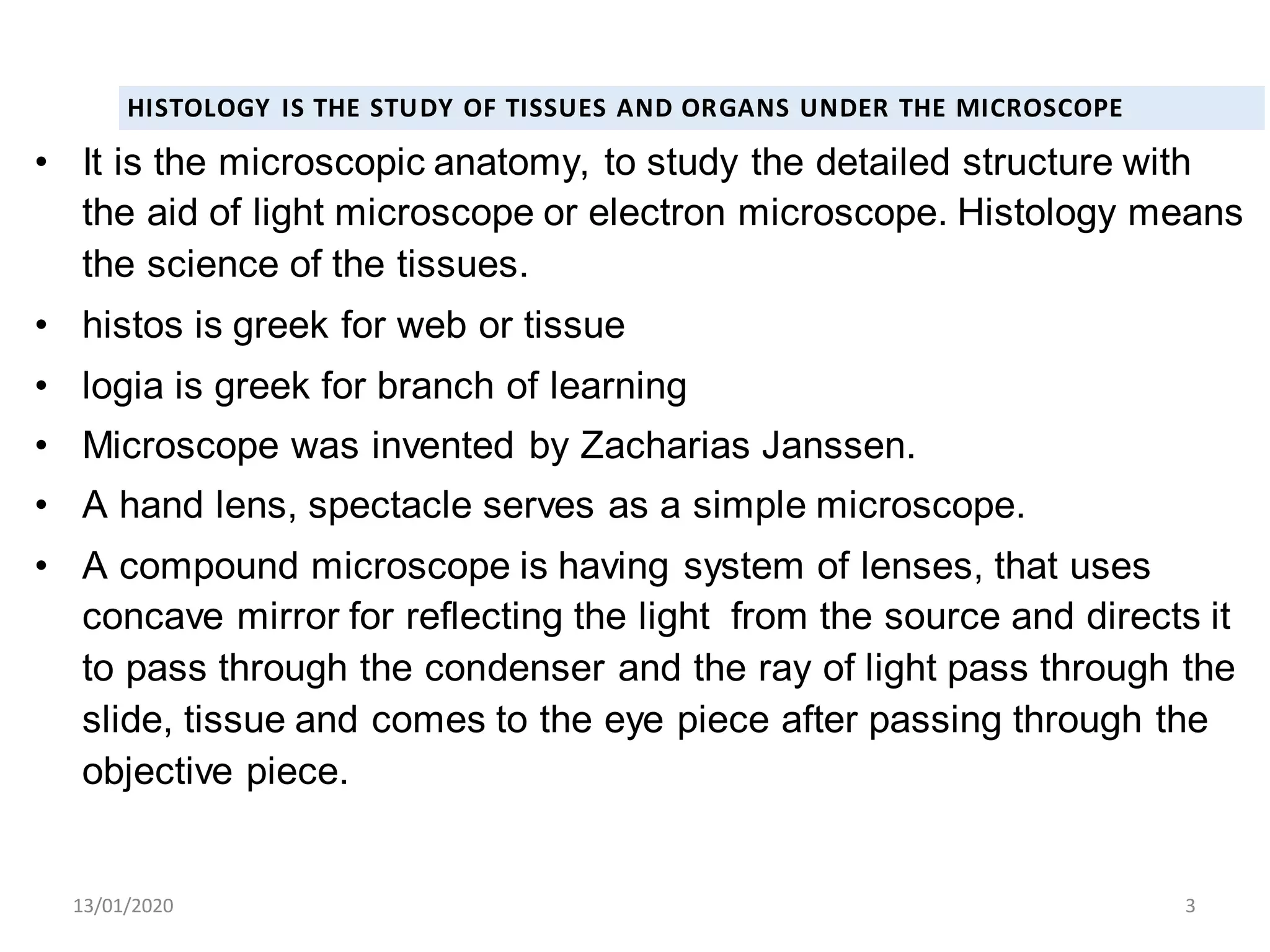 Histology | DOCX