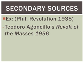 Readings in Philippine History - Introduction to Philippine History | PPTX