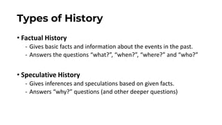 INTRODUCTION TO HISTORY (readings of philippine history) | PPT