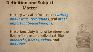 INTRODUCTION TO HISTORY - Definition, Issues, and Sources.pptx