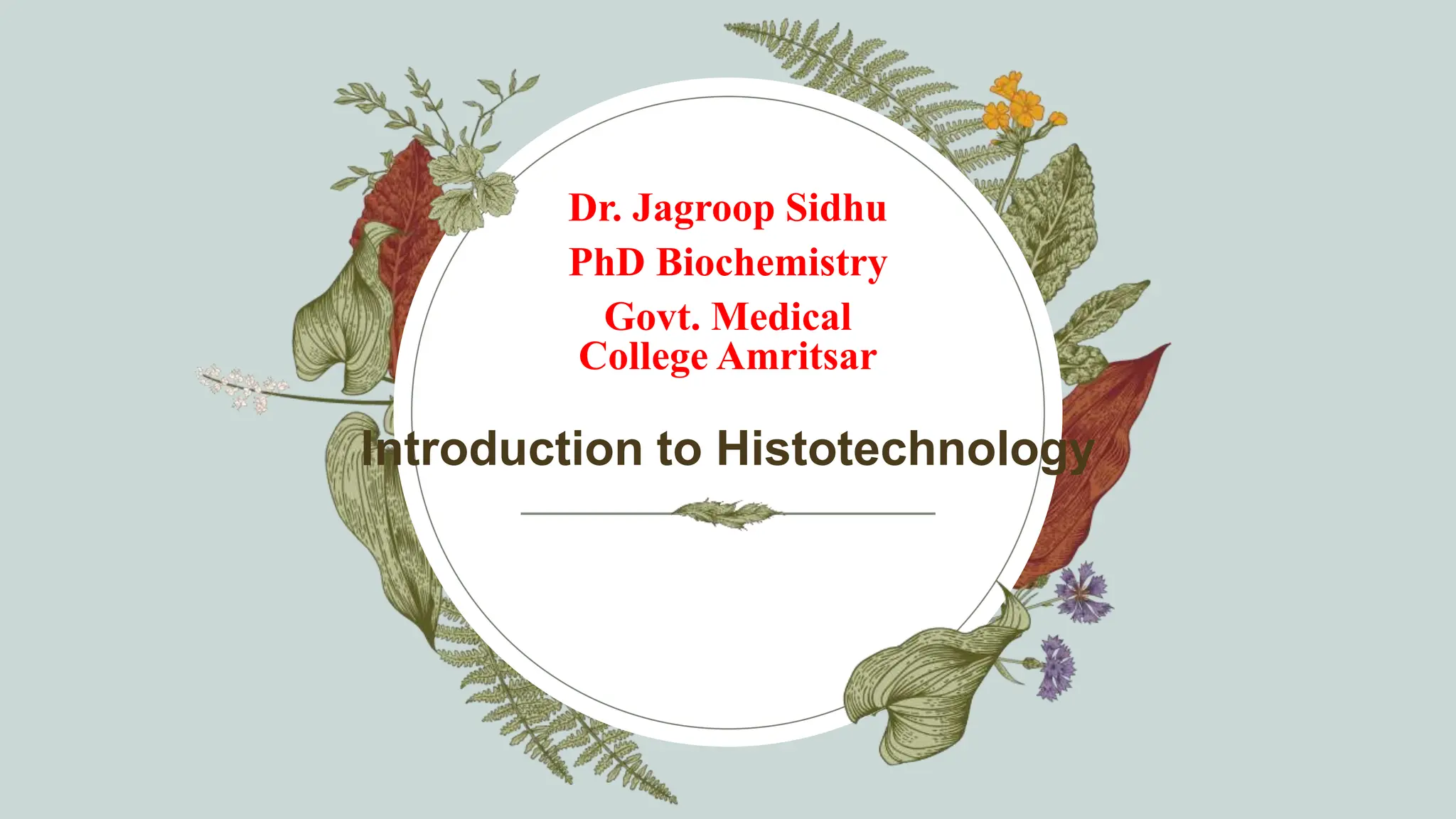 Introduction to Histotechnology.pptx.... | PPTX