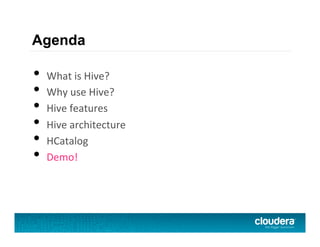 Introduction to Hive and HCatalog | PDF