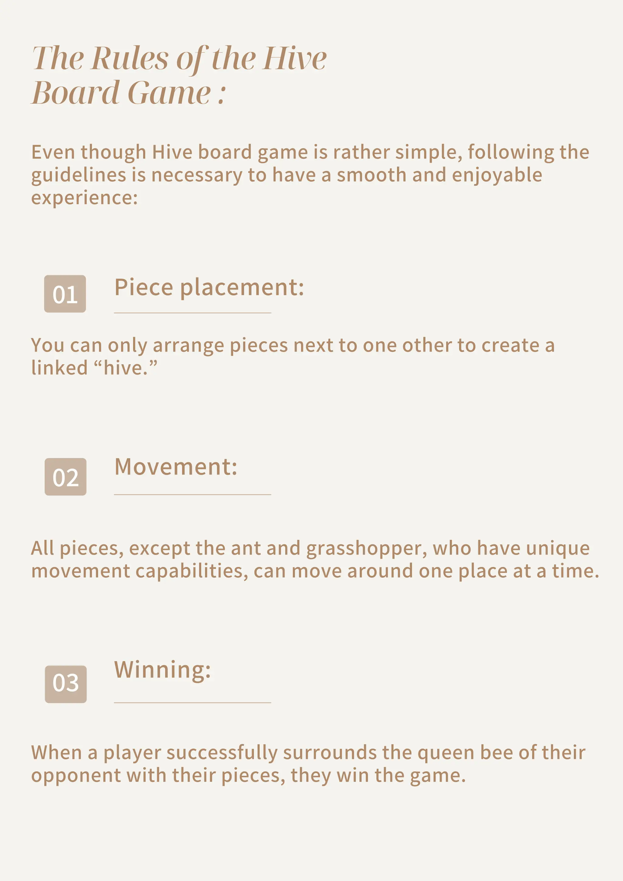 Introduction to Hive Board Games - unlocking the buzz | PDF