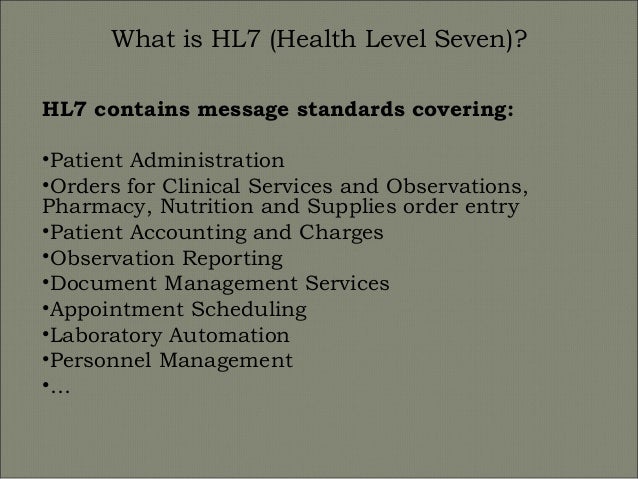 Introduction to hl7