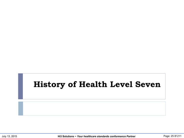 Introduction to hl7 v2 | PPTX