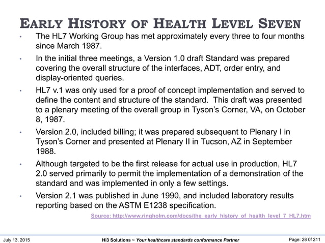 Introduction to hl7 v2 | PPTX