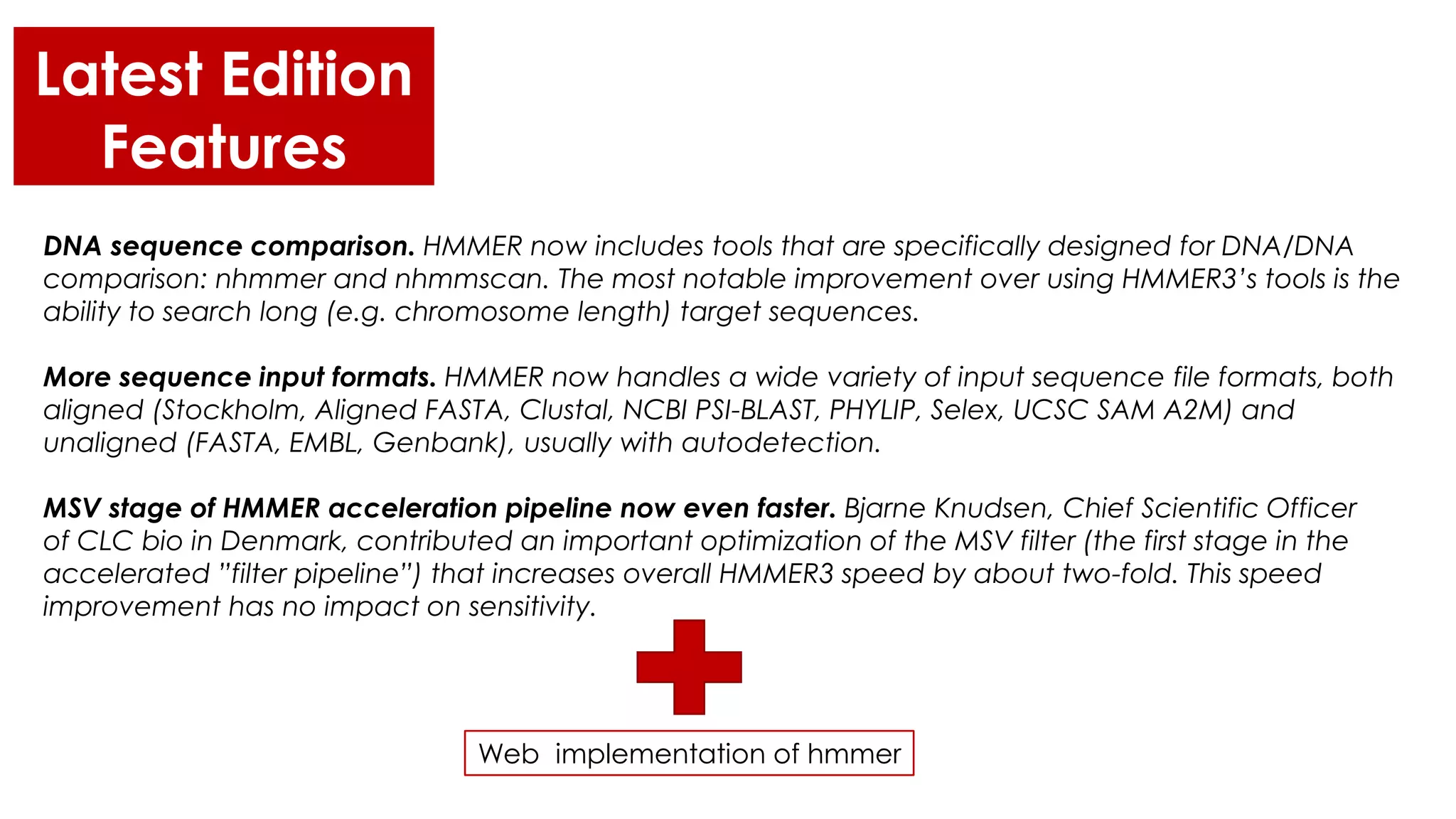 Introduction to HMMER - A biosequence analysis tool with Hidden Markov ...