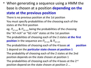 Introduction to HMMs in Bioinformatics | PPT