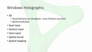 Introduction to HoloLens development | PPT