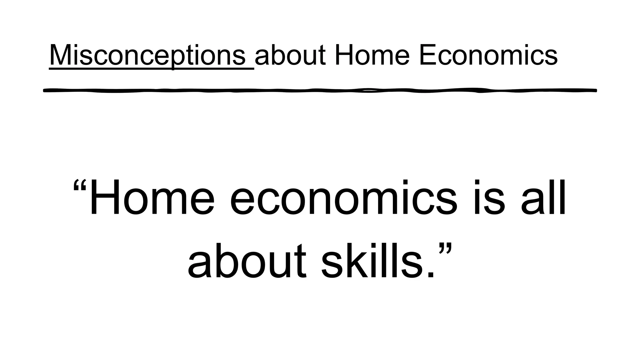 Introduction to Home Economics Literacy | PPTX | Education