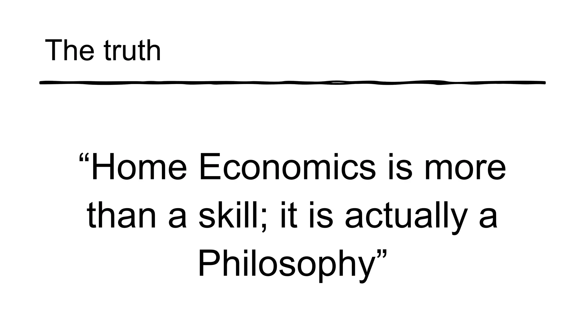 Introduction to Home Economics Literacy | PPTX