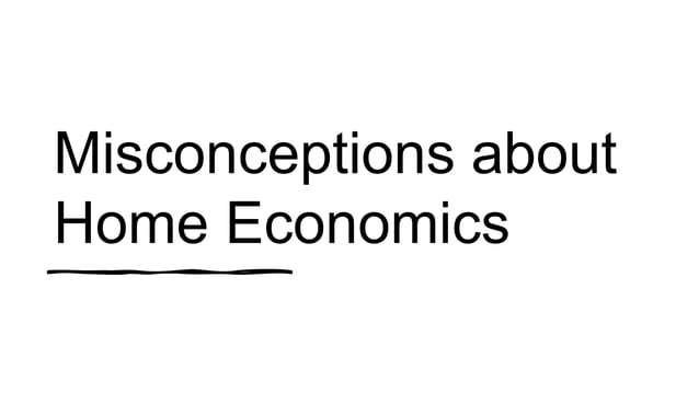 Introduction to Home Economics Literacy | PPTX | Education