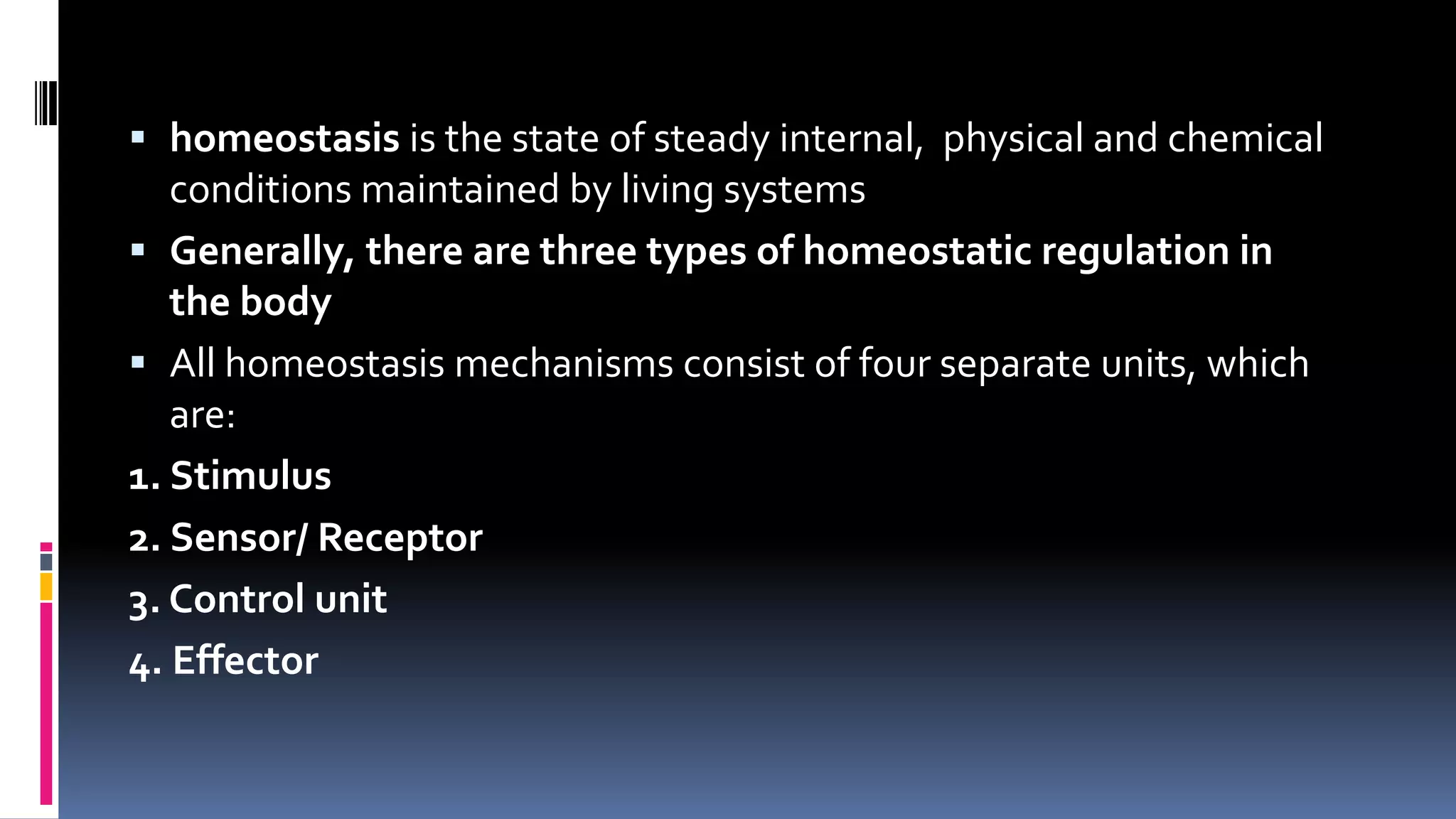 Introduction to homeostasis | PPTX