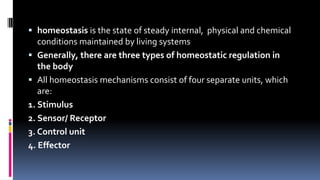 Introduction to homeostasis | PPTX
