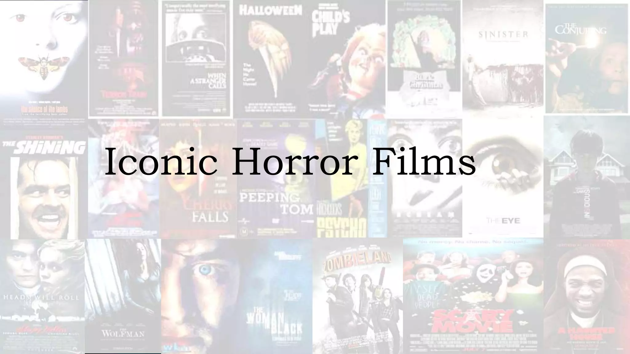 Introduction To Horror Sub-Genres | PPTX
