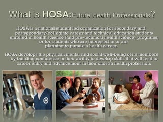 Introduction to HOSA ca ver 2011-12 | PPT
