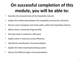 Introduction to hospitality | PPTX