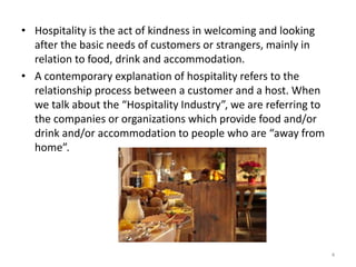 Introduction to hospitality | PPT