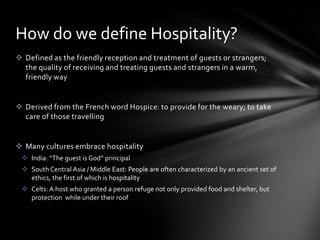 Brief History of the Hospitality Industry | PPTX | Hospitality Industry ...