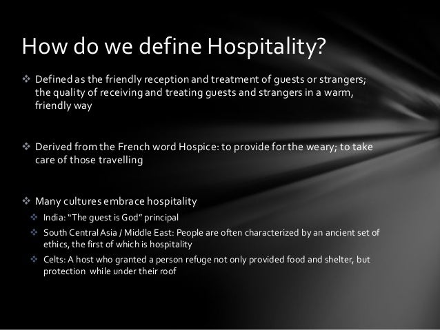 Hospitality Meaning