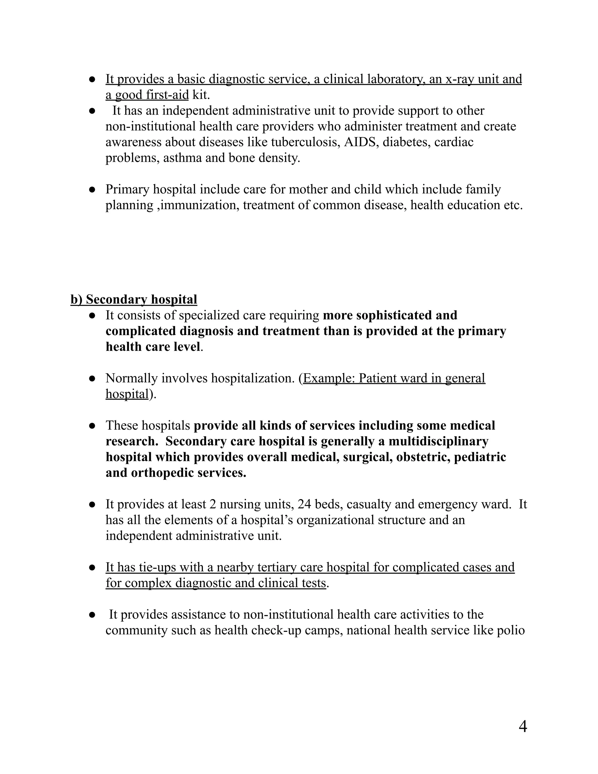 INTRODUCTION TO HOSPITALS & AND ITS ORGANIZATION | PDF
