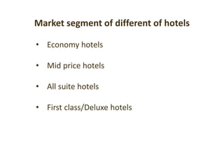 Introduction to hotel & catering industry | PPT
