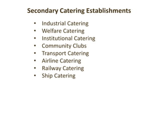Introduction to hotel & catering industry | PPT
