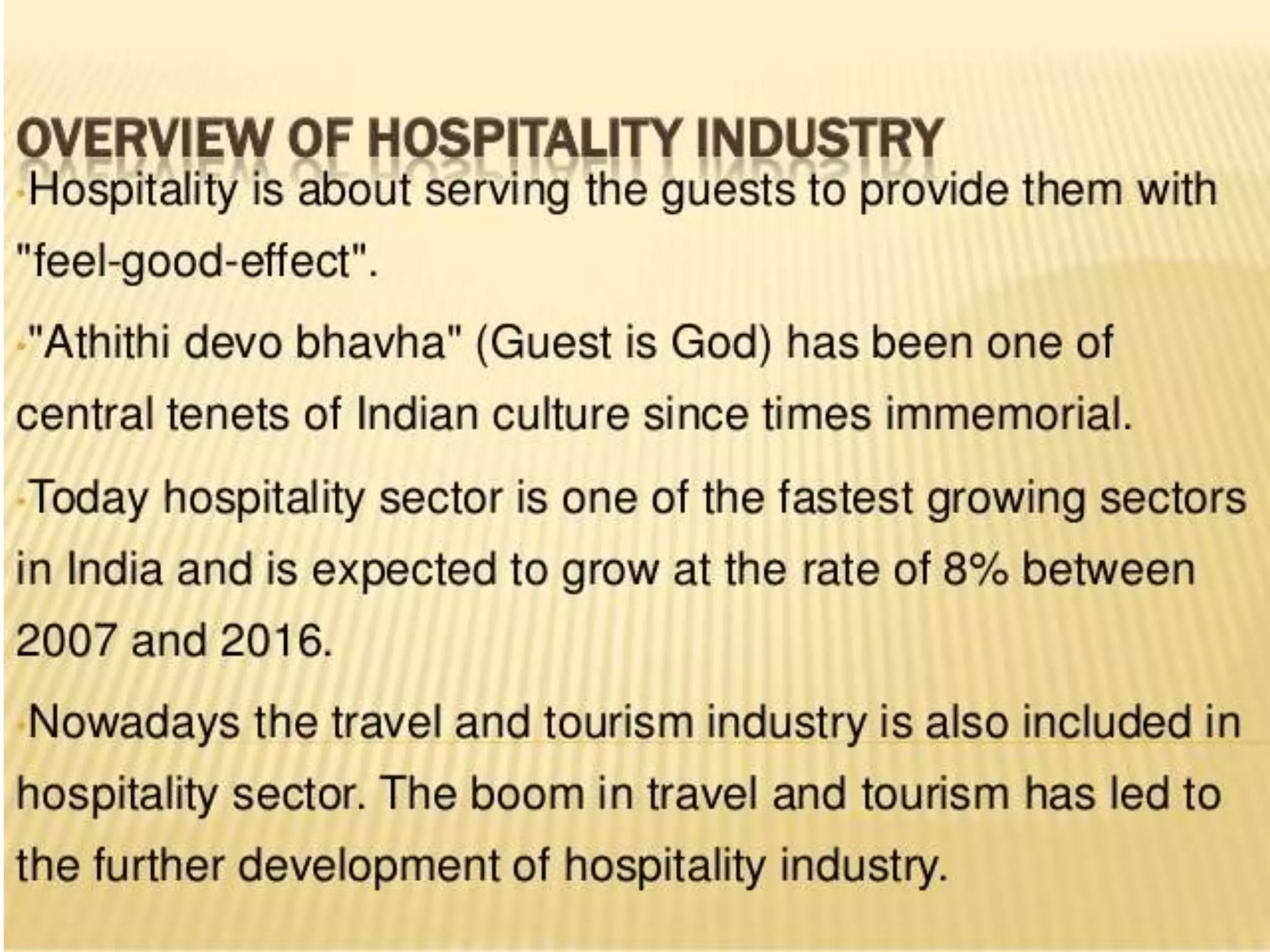 Introduction to hotel industry | PPTX
