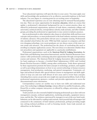 Introduction To Hotel Management | PDF