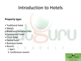 Introduction to Hotels by Gaurav Khanna | PPT